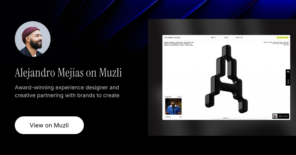 Alejandro Mejias on Muzli