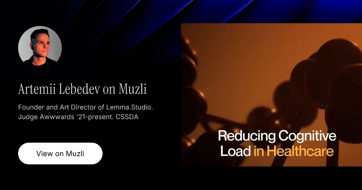 Artemii Lebedev on Muzli