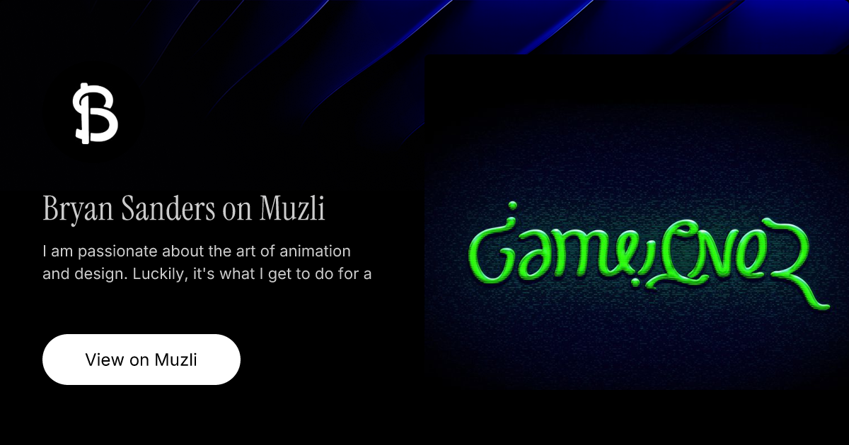 Bryan Sanders on Muzli