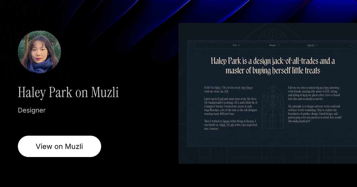 Haley Park on Muzli