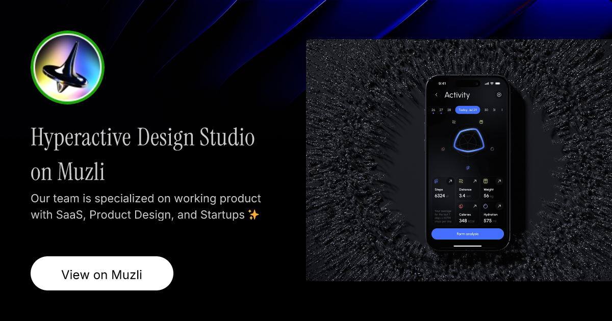 Hyperactive Design Studio on Muzli