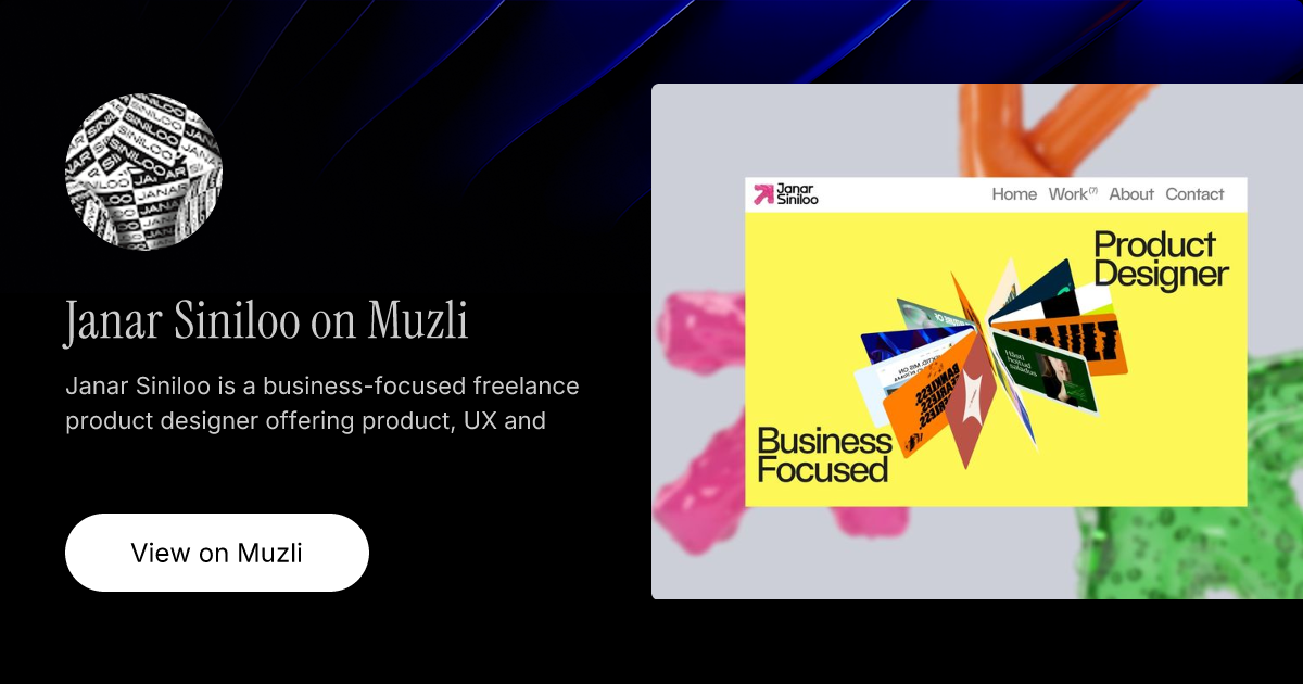 Janar Siniloo on Muzli