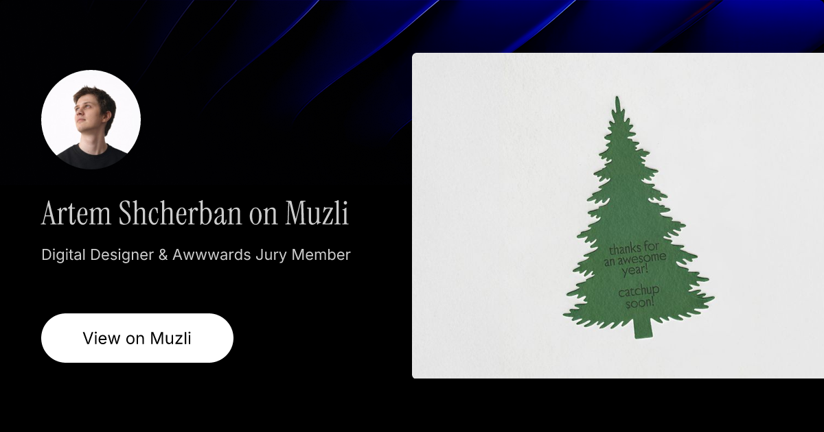 Artem Shcherban on Muzli