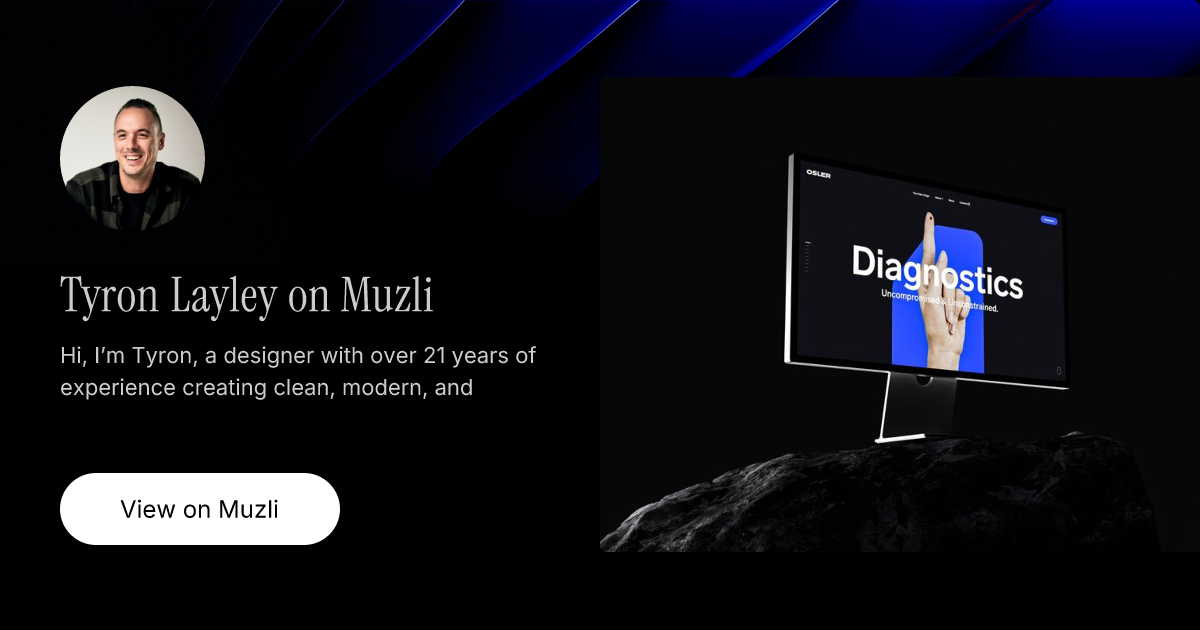 Tyron Layley on Muzli