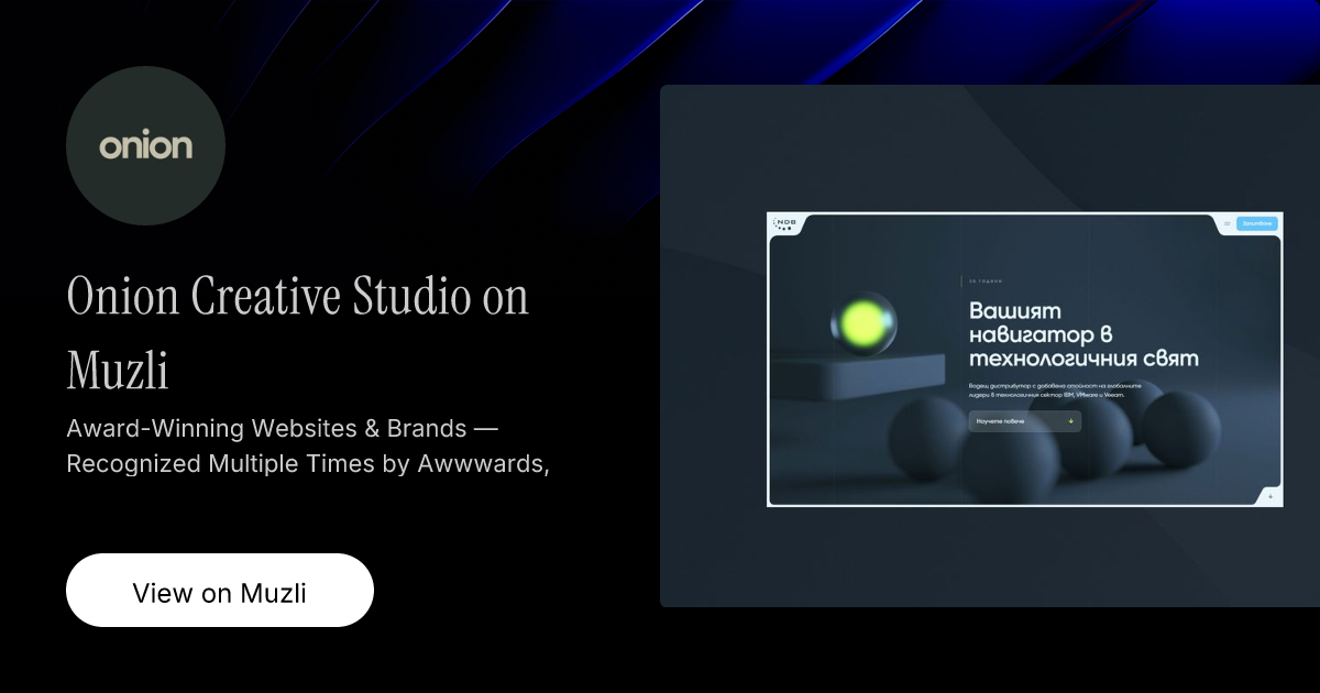 Onion Creative Studio on Muzli