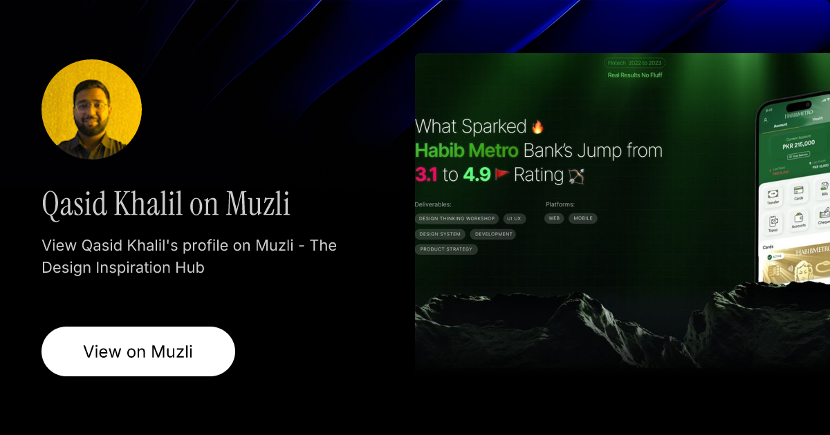 Qasid Khalil on Muzli