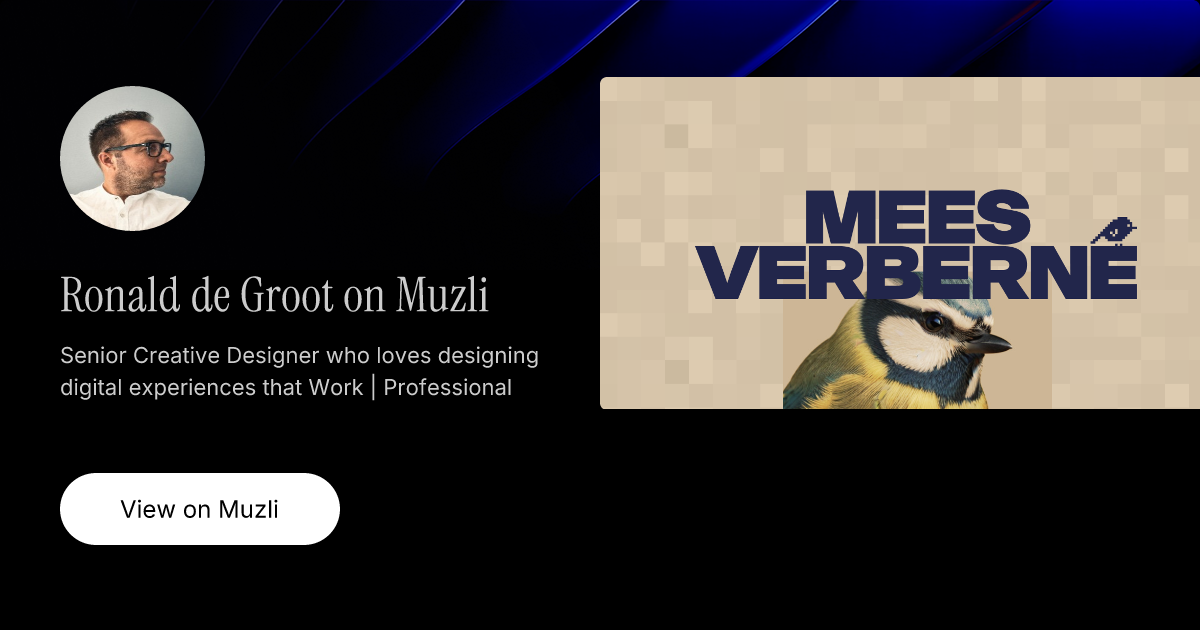 Ronald de Groot on Muzli