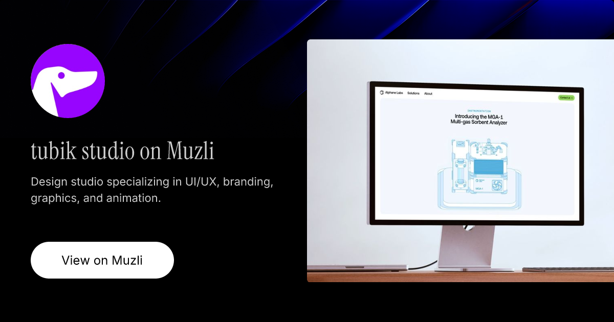 tubik studio on Muzli